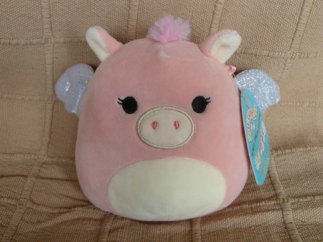 SQUISHMALLOWS BNWT 5” Pandora Pegasus Claire’s exclusive pink plush ...
