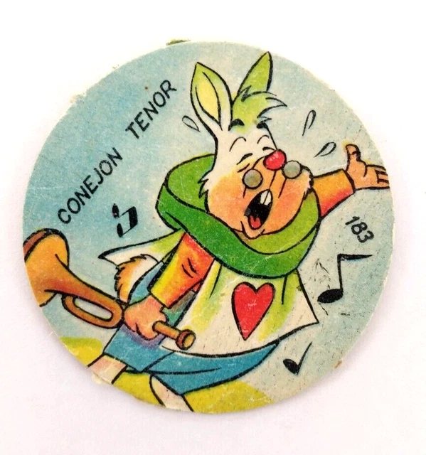 1964 FIGURITAS CLUB Mickey Argentina Disc Card Pog Big Rabbit Tenor ...