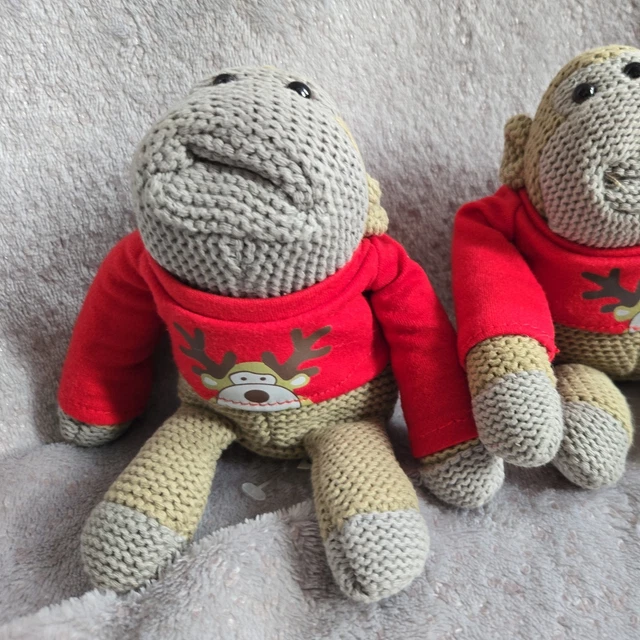 2 X PG Tips Monkey Christmas Jumper Edition plush soft toy original 5 ...