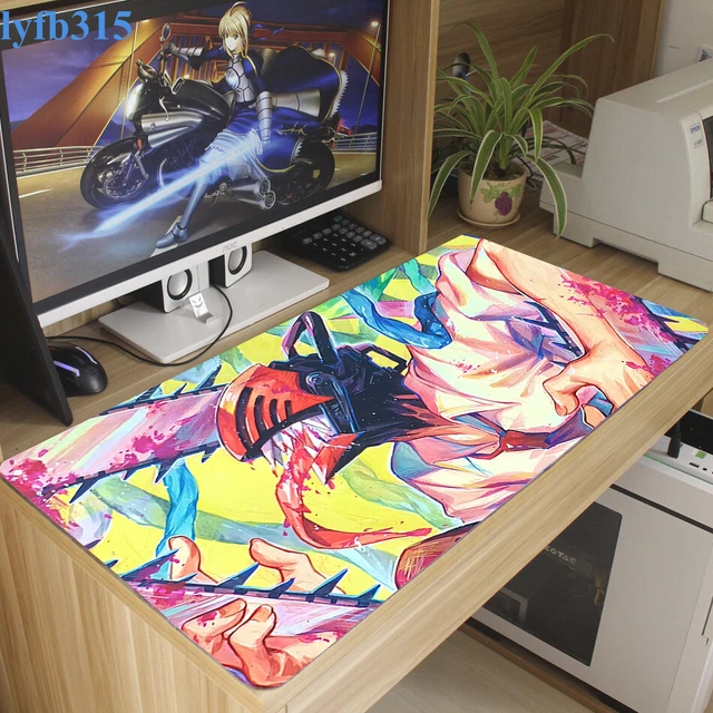 DENJI ANIME CHAINSAW Man Computer Mousemat Mouse Pad Desk Game Playmat ...