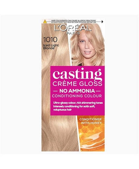 LOREAL PARIS CASTING Creme Gloss Conditioning Color 1010 Iced Light ...
