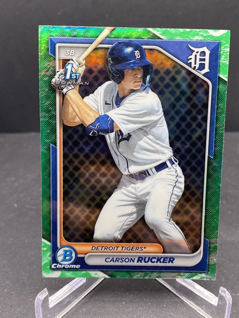 CARSON RUCKER 2024 1er RÉFRACTEUR DE LUEUR LUNAIRE chrome Bowman ...