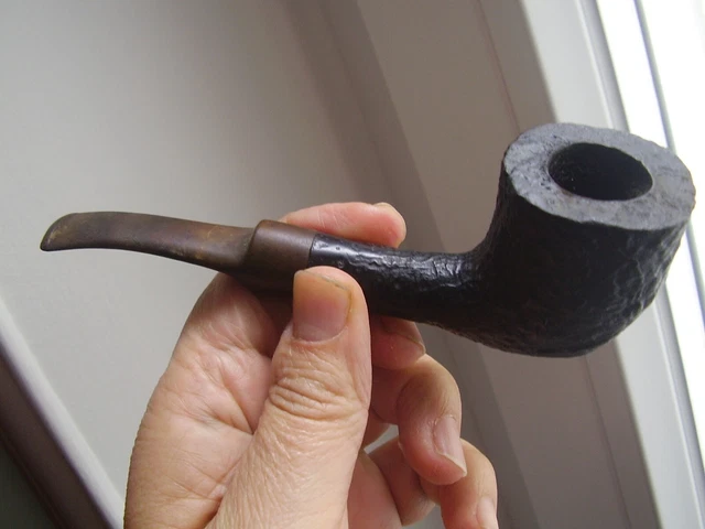 RARE PIPE EN bruyère sablée vintage années 50/60 fait main Corse EUR 45 ...