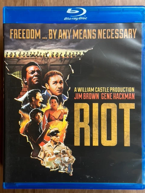 RIOT BLU-RAY 1969 Gene Hackman Prison Film Olive Films Région A EUR 25 ...