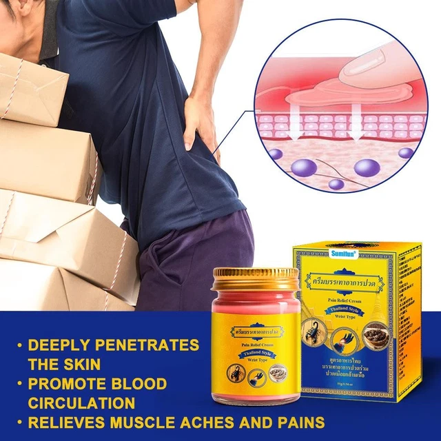 50G THAI BONE-PENETRATING Plaster Scorpion Ointment Pain Relieve HJ 78 ...