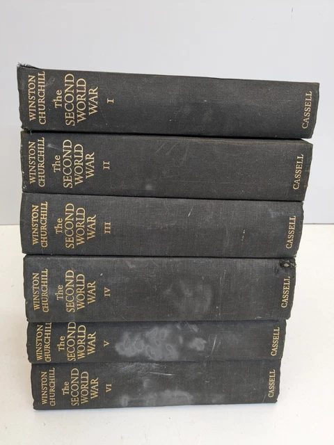 VINTAGE- WINSTON CHURCHILL The Second World War Vol. 1-6 Books - Cassell - 1950s £19.99 ...