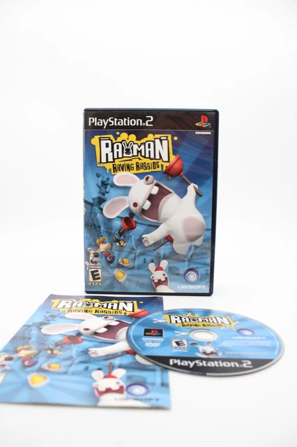 PLAYSTATION 2 PS2 Rayman Raving Rabbids Complete CIB Tested Resurfaced ...