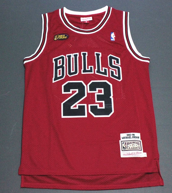 RETRO 1998 FINALS Michael Jordan #23 Chicago Bulls Basketball Jersey Red £20.30 - PicClick UK