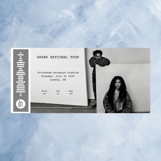 GRAND NATIONAL - SZA & Kendrick Lamar 2025 Tour - Personalisiertes ...