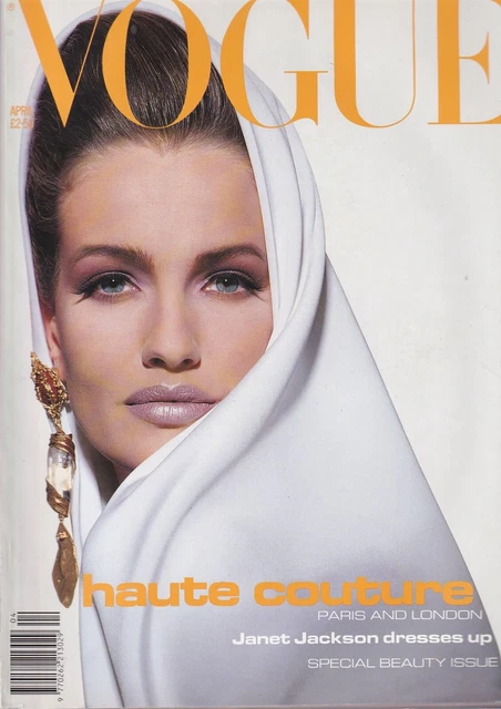 VOGUE 1991 KAREN Mulder Bella Evangelista Yasmeen Ghauri Shana Zadrick ...