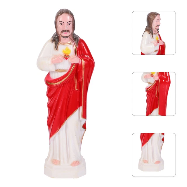 STATUE OF THE Holy Father in Red Catholic Adornment Jesus Decor for ...