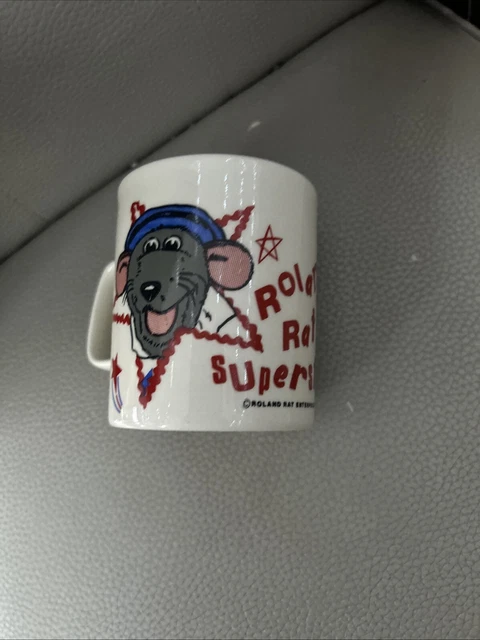 ROLAND RAT SUPERSTAR Mug 1984 Classic Kids TV Puppet Kiln Craft FREE UK ...
