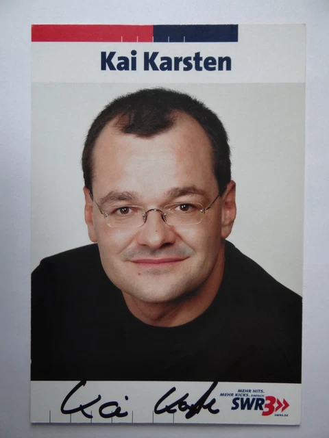 AUTOGRAMMKARTE: &KAI KARSTEN&- Südwestrundfunk 3, Baden-Baden ...