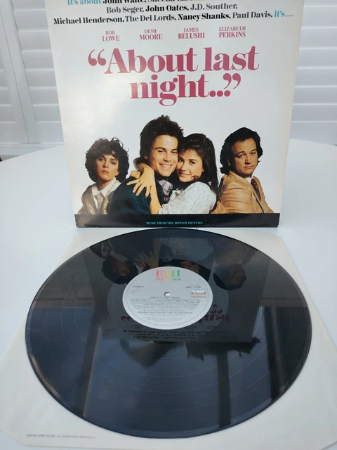 ABOUT LAST NIGHT Motion Picture Soundtrack Album EMI 1986 NM EX £15.00 ...