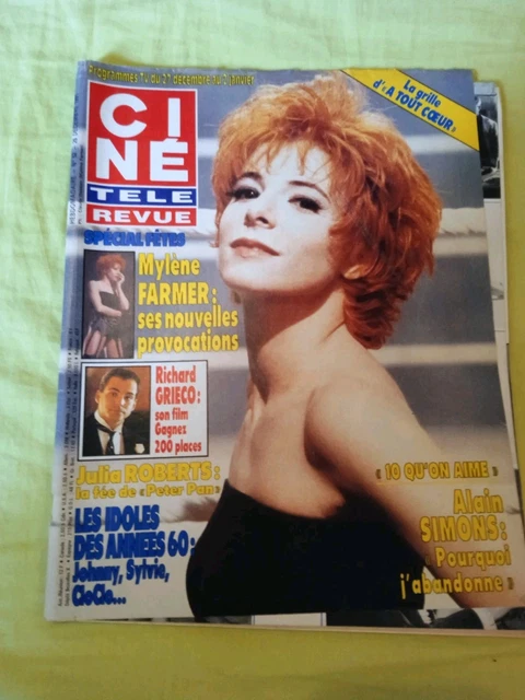 CINÉ TÉLÉ REVUE de 1991 - Mylène Farmer, Sophie Favier, Terence Hill EUR 12,00 - PicClick FR