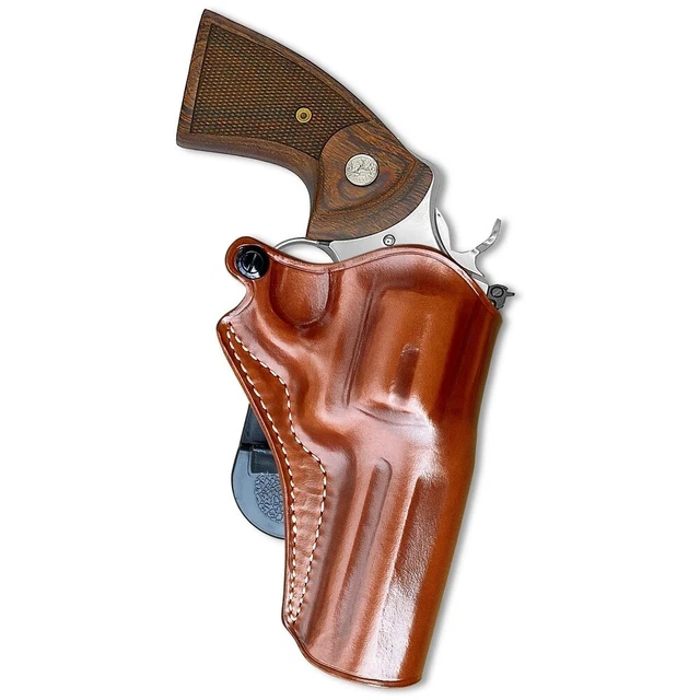 LEATHER OWB PADDLE Holster Fits Colt Python 357 Mag Revolver 4.25 ...