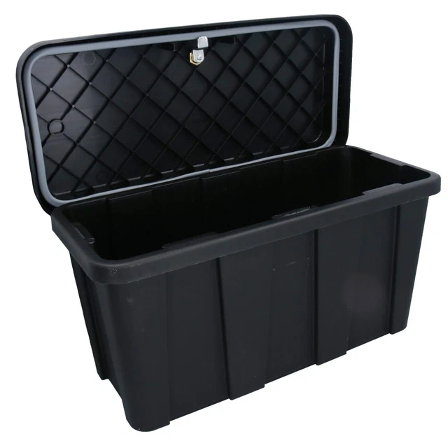 TRAILER TRUCK PLASTIC Lockable Tool Box Chest Locker Storage 21.5” x 12 ...