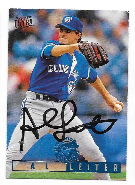 AL LEITER 1995 Fleer Ultra Autographié Signé #341 Blue Jays EUR 8,88 ...
