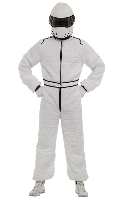 THE STIG WHITE Race Car Driver Suit and Helmet Fancy Dress Costume £54. ...