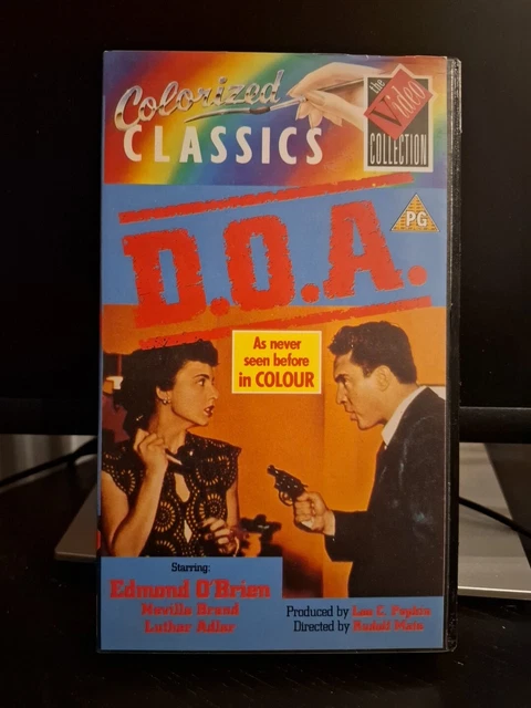 D.O.A. VHS COLORIZED Classics Edmond O'Brien Very Rare EUR 28,54 ...