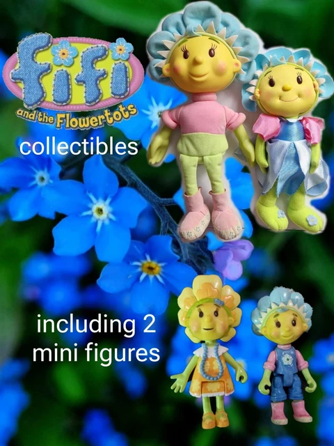 FIFI AND THE Flowertots Forget Me Not Plush Dolls 2006 2009 + Mini ...