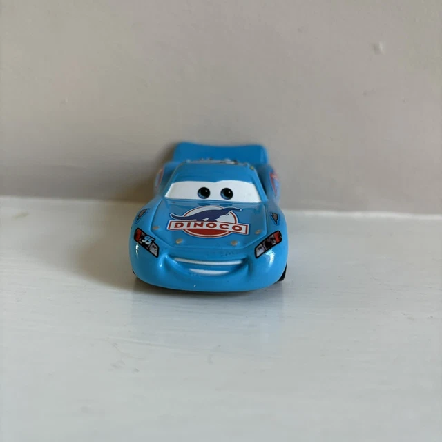 DISNEY PIXAR CARS Lightning Mcqueen Dinoco Blue #95 Diecast Model Car 1 ...