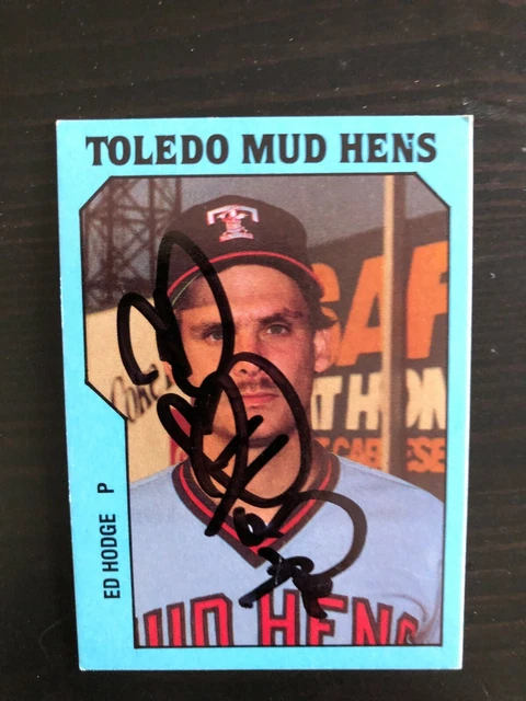 MINNESOTA TWINS ED HODGE dédicacé 1985 TCMA poules boue de Tolède EUR 9 ...