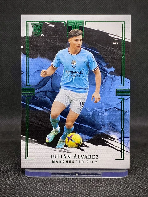 2022-23 PANINI IMPECCABILE Premier League Julian Alvarez Verde #3/5 RC ...