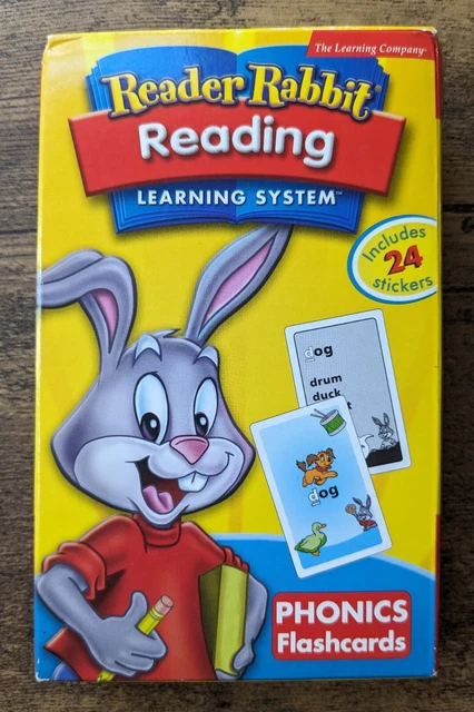 READER RABBIT READING Learning System PHONICS FLASHCARDS Learning Co ...