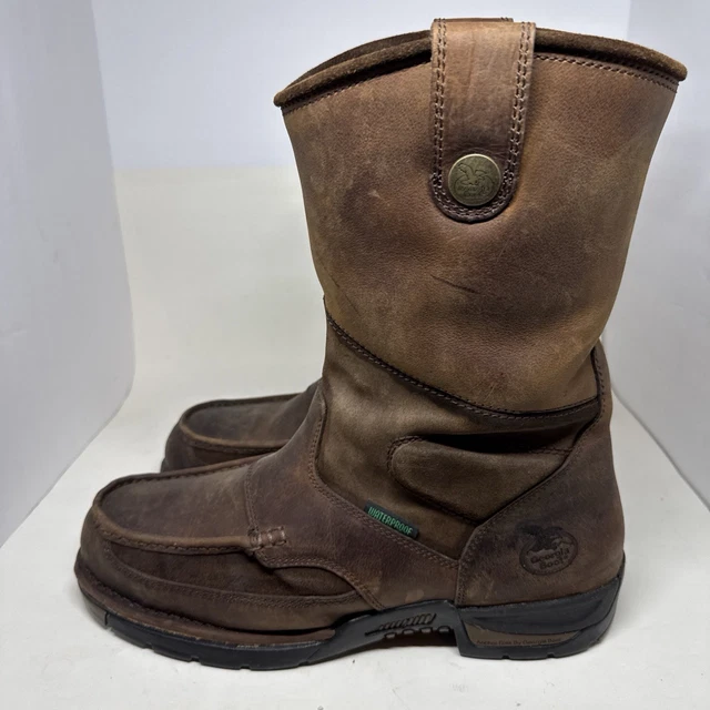 GEORGIA G4603 ATHENS Steel Toe Waterproof Wellington Work Boots Mens ...