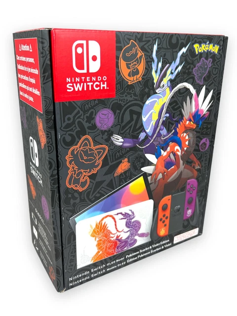 NINTENDO SWITCH CONSOLE OLED Model Pokemon Karmesin & Purple Edition ...