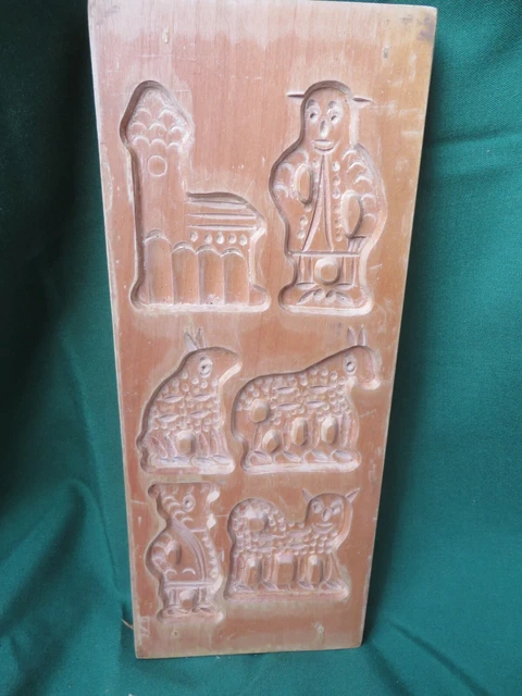 SEHR SCHÖNE ANTIKE Doppel Springerle Model Form Spekulatius aus Holz ...