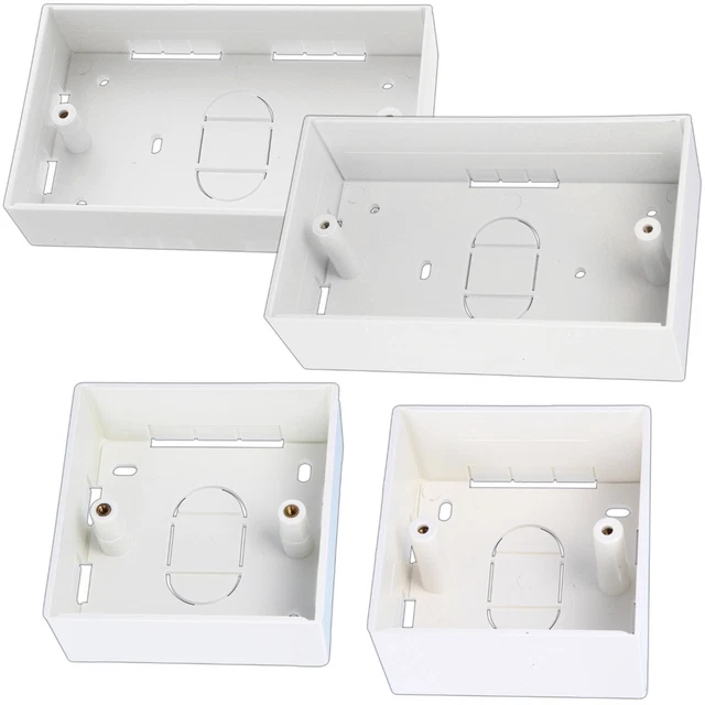 DRY LINING BACK BOXES Cavity Wall Single/Double Shallow/Deep Electrical ...