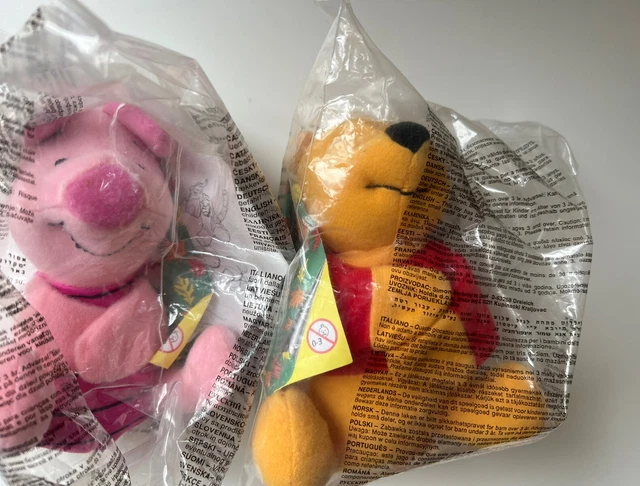 WINNIE THE POOH & Piglet McDonalds Happy Meal Toy 1998 sealed unopened ...