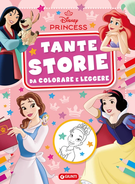 LIBRI PRINCIPESSE DISNEY. Tante Storie Da Colorare E Leggere EUR 7,90 ...