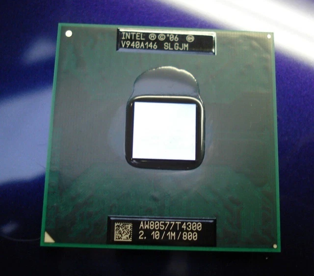 INTEL PENTIUM DUAL-CORE T4300 2.1GHz 1MB 800 CPU Processor SLGJM $10.16 ...