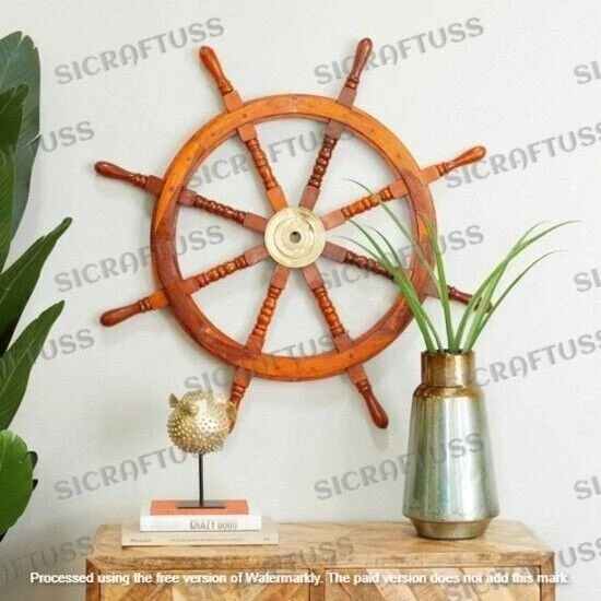 36 & EN Bois Bateau Roue, Tenture Murale, Noël Décor , Mural Décor Maison EUR 175,37 - PicClick FR