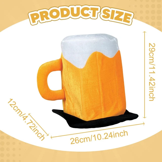 BEER MUG PARTY Hat Dress up Prop £11.91 - PicClick UK