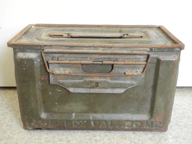 MILITARIA US 39-45 caisse CAL.50 M2 UNITED ww2 amm box 2WK ...