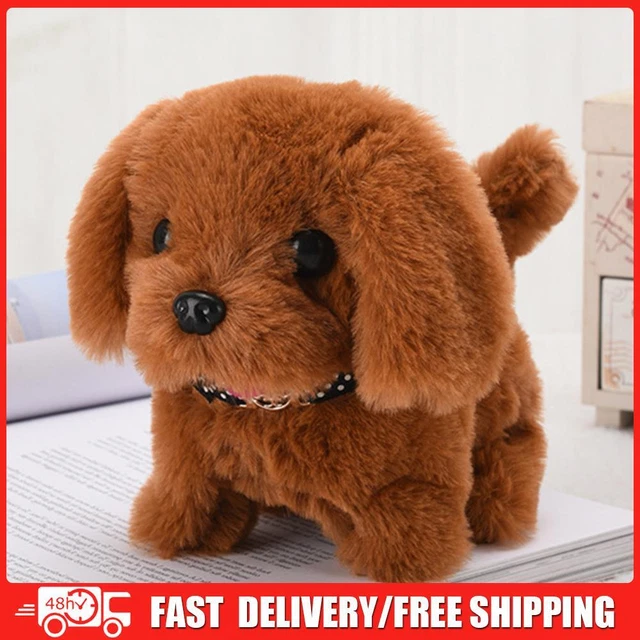 ELECTRONIC ROBOT DOG Battery Powered Dog Plush Toy (Collar Labrador ...