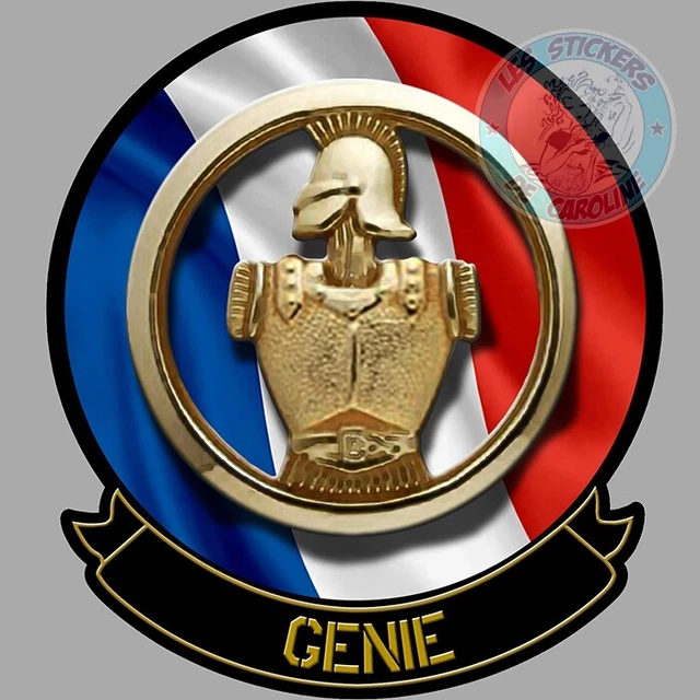 STICKER ARMY DE Land Francaise Genius Insignia Military Regiment Logo ...