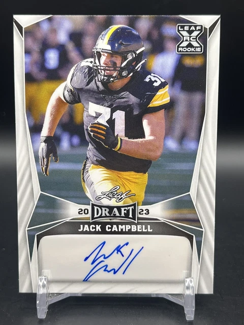 2023 LEAF DRAFT Auto Jack Campbell #BA-JC1 Rookie Auto RC Lions EUR 14 ...