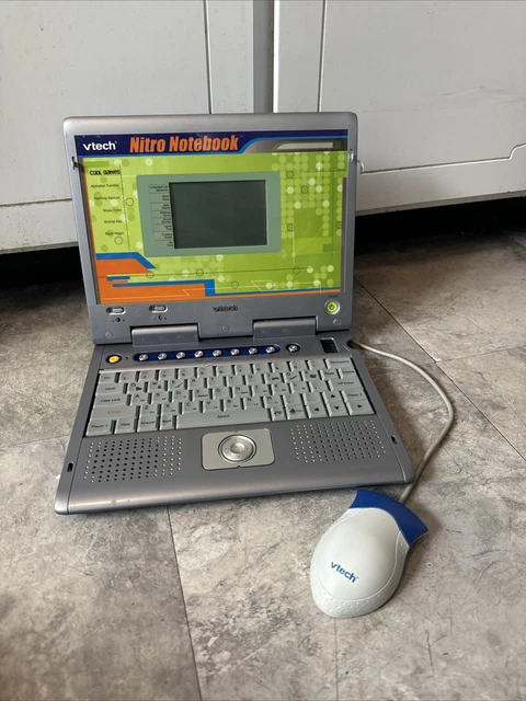 VTECH NITRO NOTEBOOK Kids Learning Laptop Toy With Working Mouse Tested ...