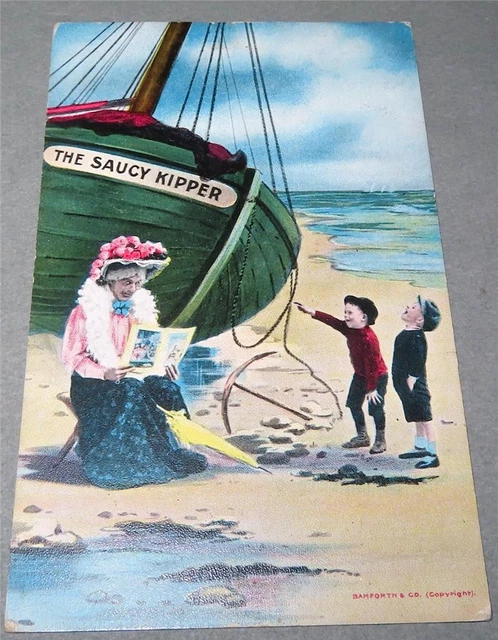 BAMFORTH COMIC POSTCARD The Saucy Kipper Seaside 1910 814 £2.99 ...