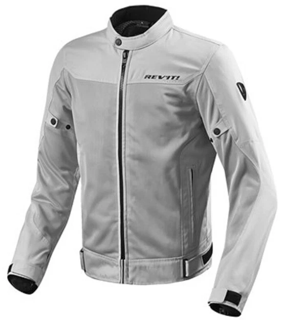 VINTAGE REV'IT REVIT Eclipse Scrambler Motorcycle Jacket Grey Summer ...