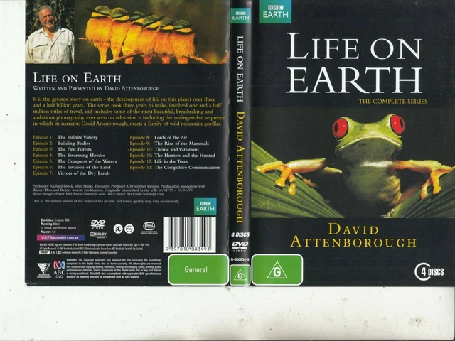 LIFE ON EARTH-DAVID Attenborough-[The Complete Series-4 Disc]-Earth BBC ...