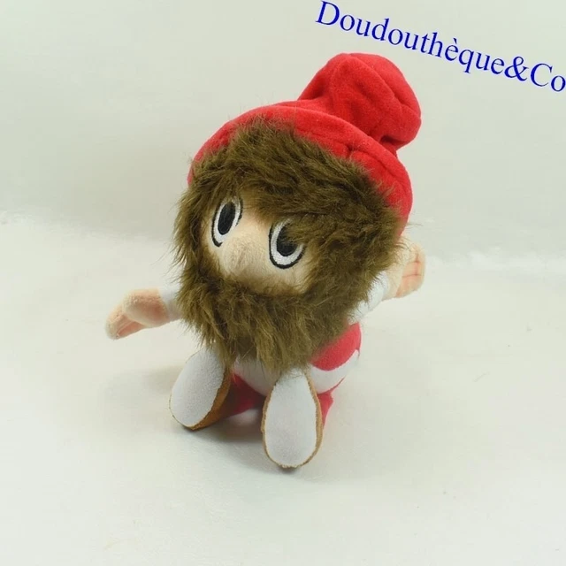 PELUCHE LUTIN MU MORAVSKA Elfe de Noël rouge lutin du Père Noël 20 cm ...