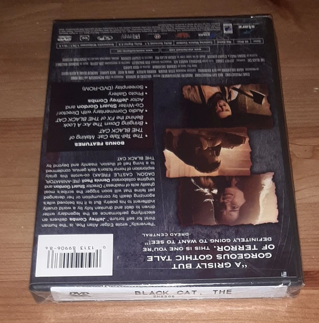 MASTERS OF HORROR: The Black Cat (DVD, 2007, NEW) Jeffrey Combs, Elyse ...