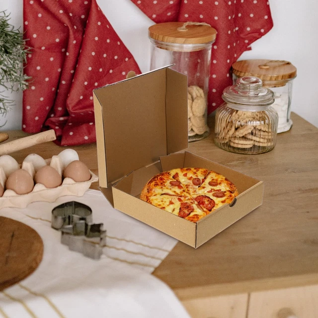 10 PCS CORRUGATED Pizza Takeaway Box Disposable Paper Packing Case $23. ...