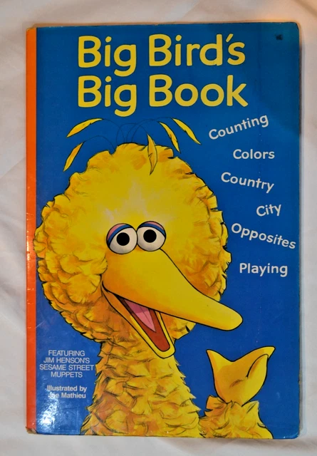SESAME STREET BIG Birds Big Book Huge Children's Giant Book Excellent ...